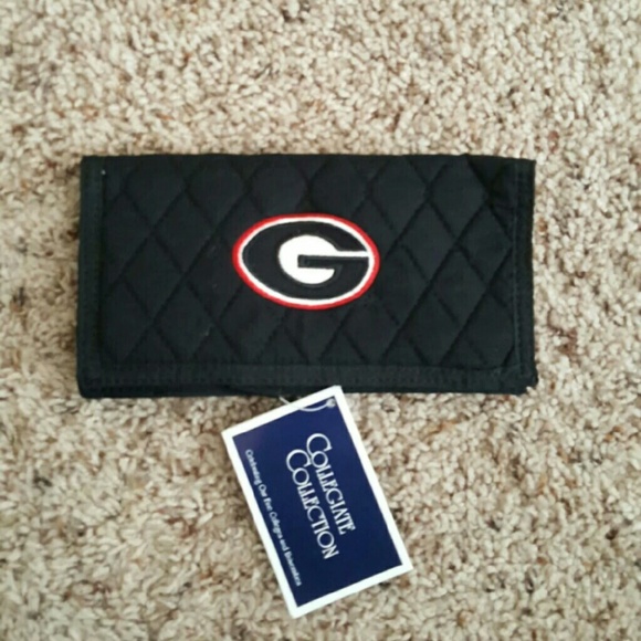 NCAA | Bags | University Of Ga Bulldogs Quilted Wallet | Poshmark